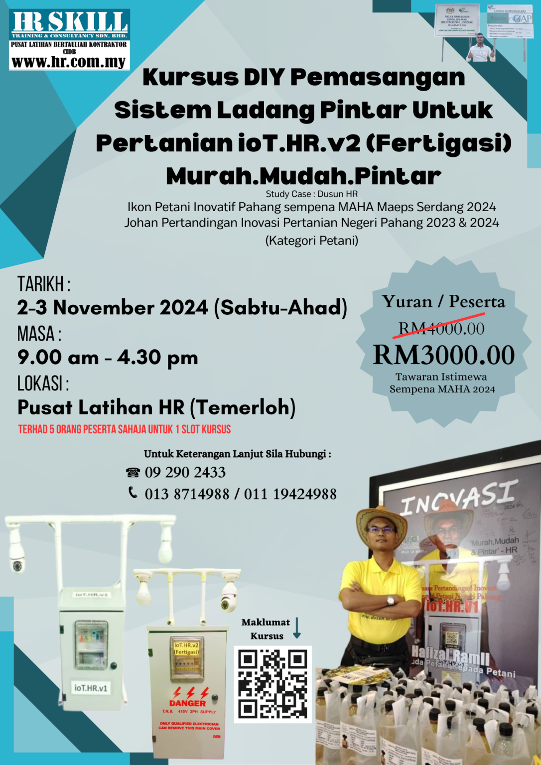 Kursus DIY Pemasangan Sistem Smart Farming ioT.HR.v2 (Fertigasi) Murah ...